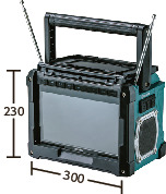 ﾏｷﾀ 充電式ﾗｼﾞｵ付ﾃﾚﾋﾞTV100 | イイネ！ タカショー